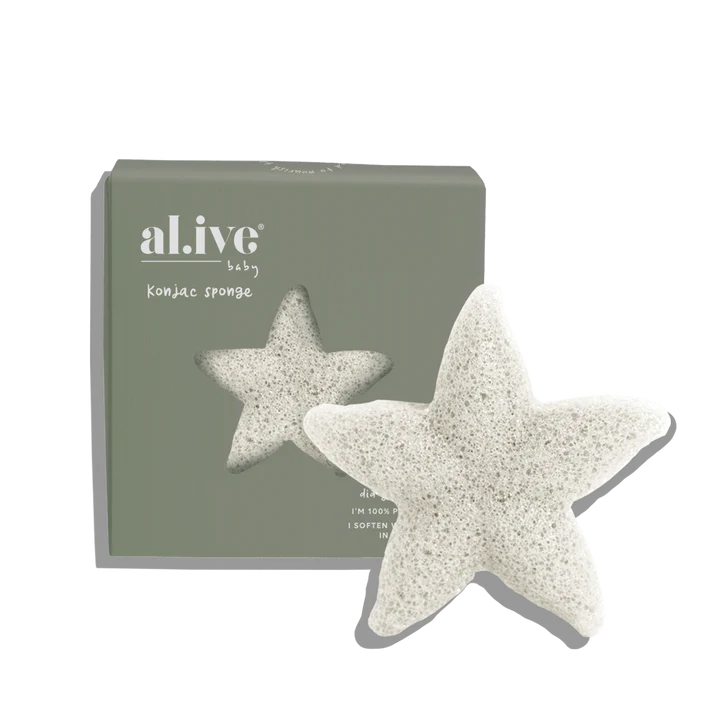 Al.ive Konjac Sponge - White – Little Palm Prints